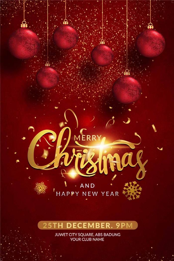 Template Poster Merry Christmas PSD: Mẫu Lễ Hội Cuối Năm Sang Trọng ...